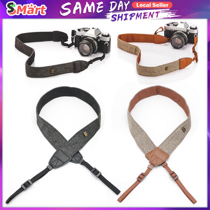 Camera Shoulder Neck Vintage Strap Belt Portable Cotton Camera Strap ...