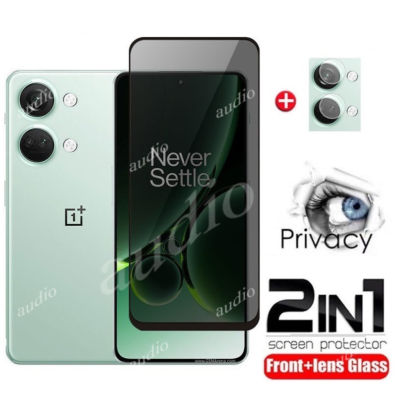 2in1 Private Screen With Lens Film For OnePlus Nord 3 CE3 Lite 5G Nord3 ...