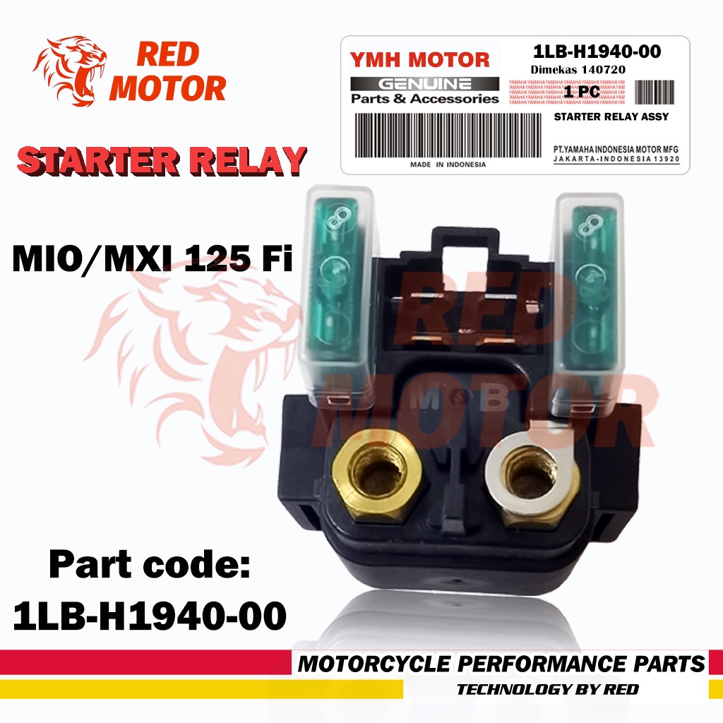 MOTORCYCLE STARTER RELAY Mxi 125 Fi MIO MXI 125 Fi 1LB-H1940-00 ...