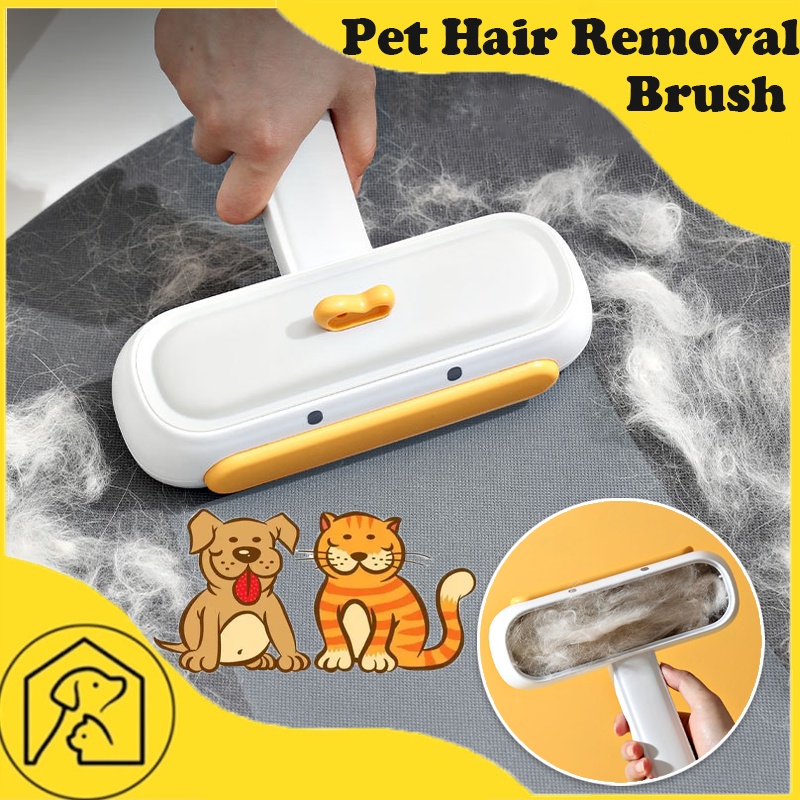 Pet Hair Remover Brush Reusable Dog Cat Hair Cleaning Brush Sofa Fur ...
