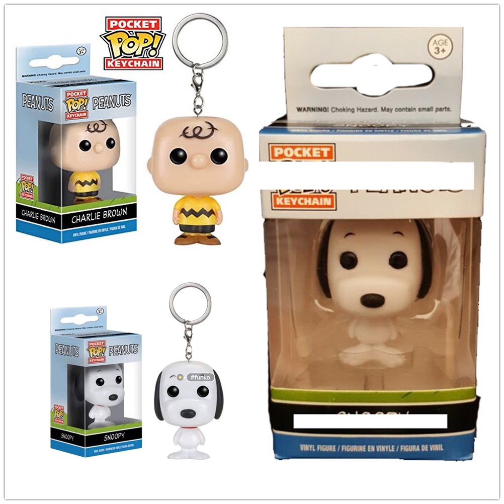 Funko POP Snoopy Keychain A Restless Dog Charlie Brown Action Figure ...