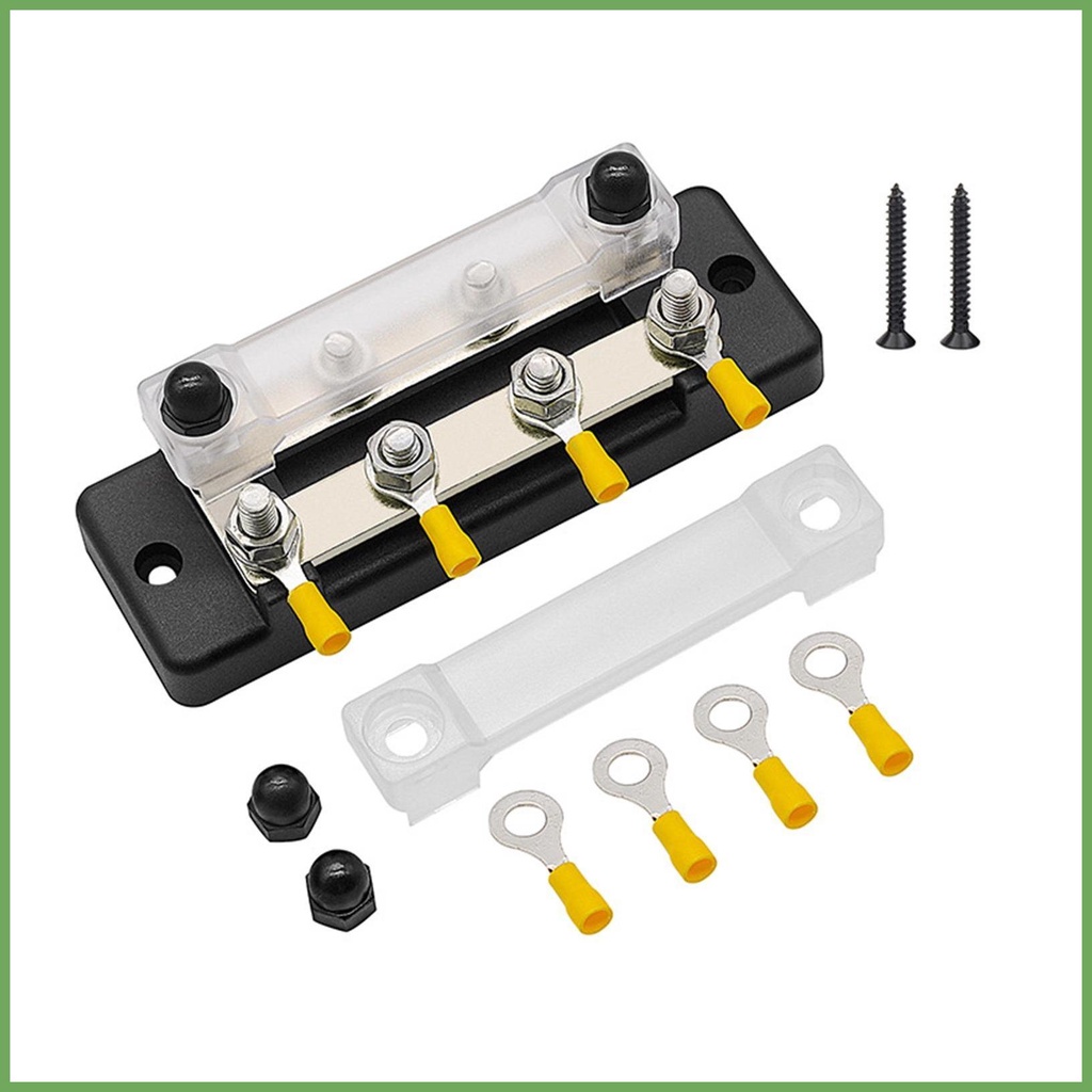 Dualbus with Cover Ground Bus Bar with 2 M4 Fixing Screw 48V DC Busbar ...