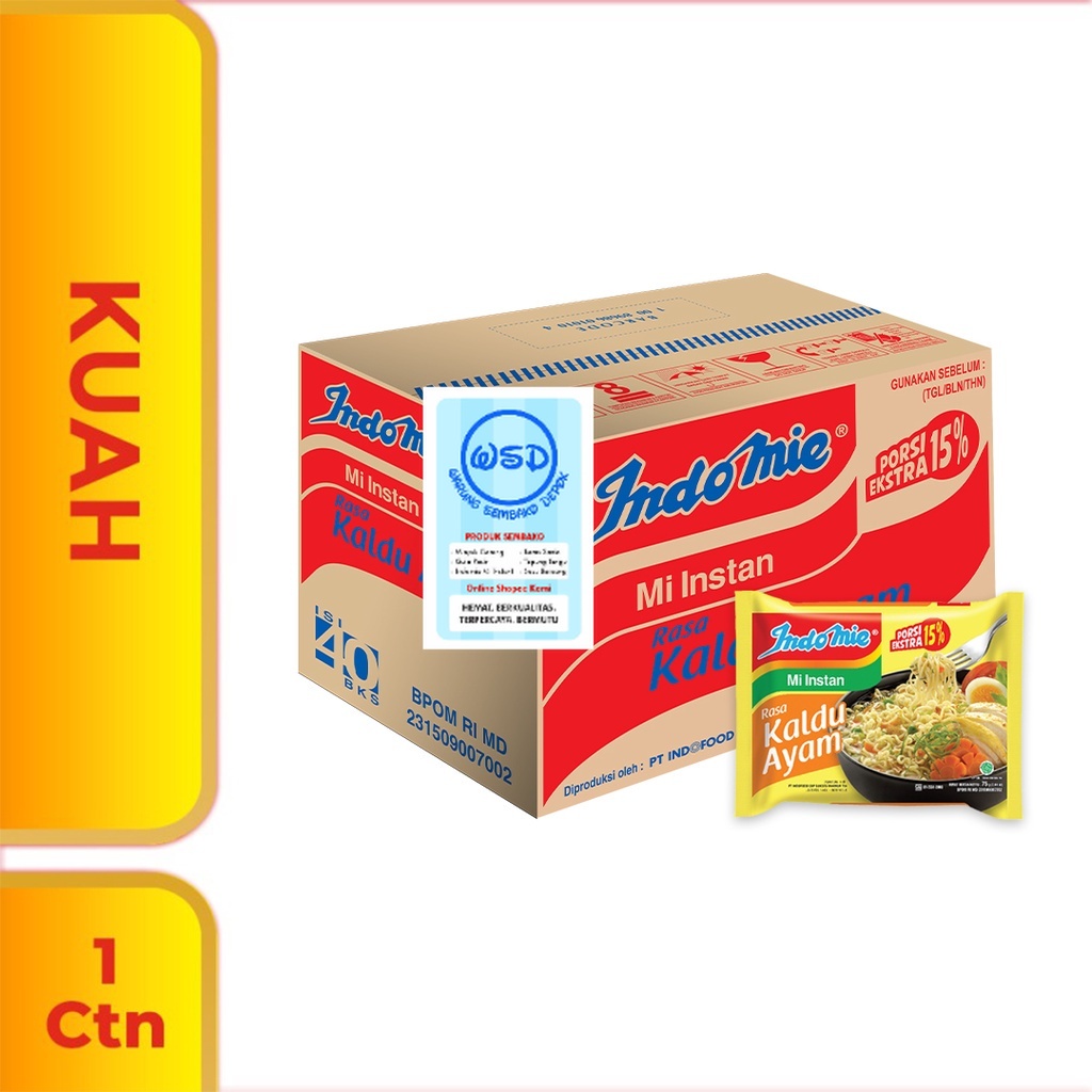 1 Box Contains 40 Pcs - Indomie Chicken Broth | Shopee Philippines