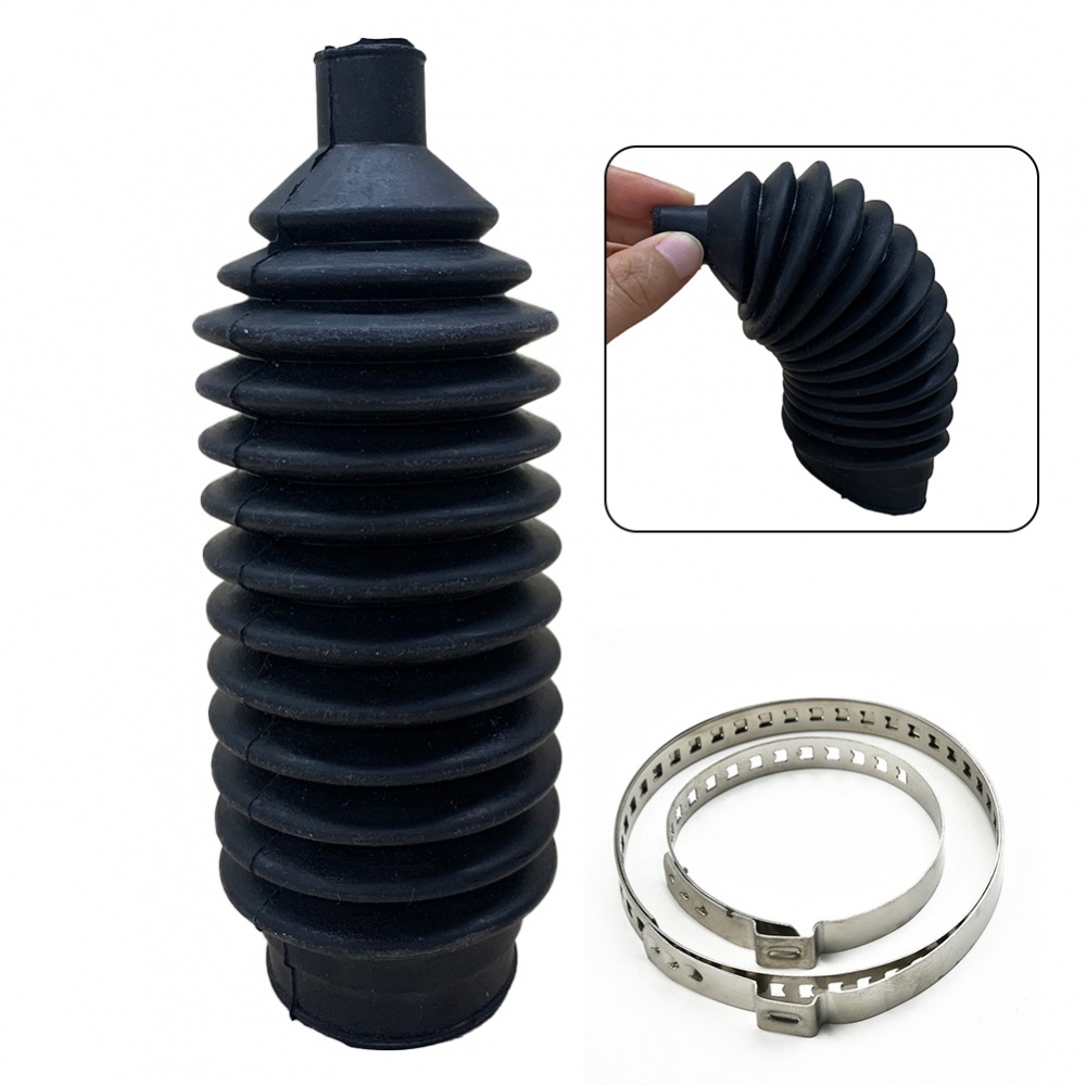 Universal Black Silicone Rack Steering Boot Gaiter and Pinion Boot Kit ...