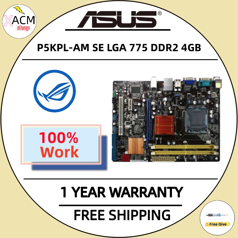 Used For ASUS P5KPL-AM SE Motherboards LGA 775 DDR2 4GB For Intel G31 ...