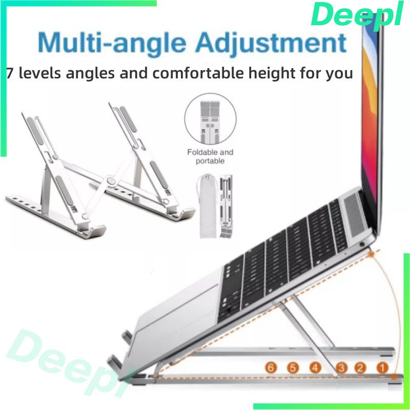 7-Level Computer Folding Stand 16 Inch Laptop Stand Upgrade Adjustable ...