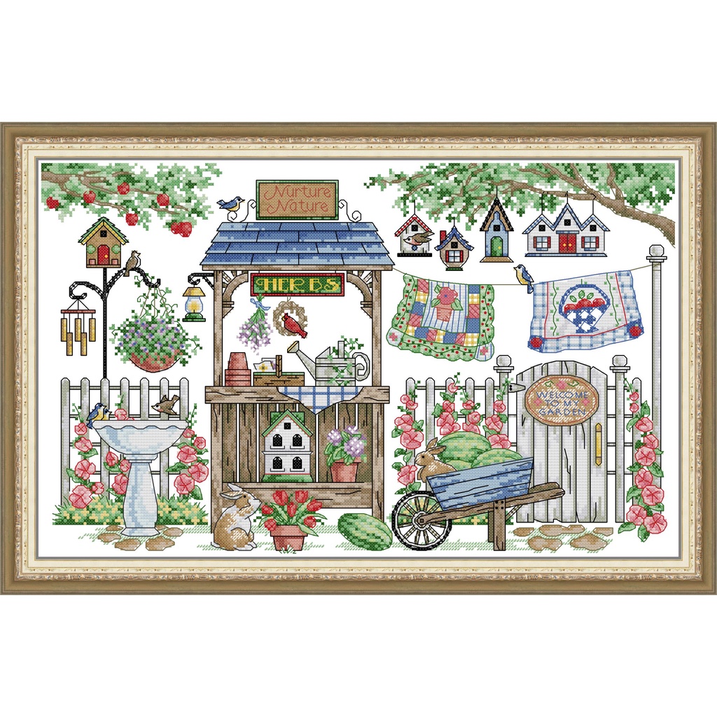 Joy Sunday Stamped Cross Stitch Ktis DMC Threads Chinese DIY Set ...