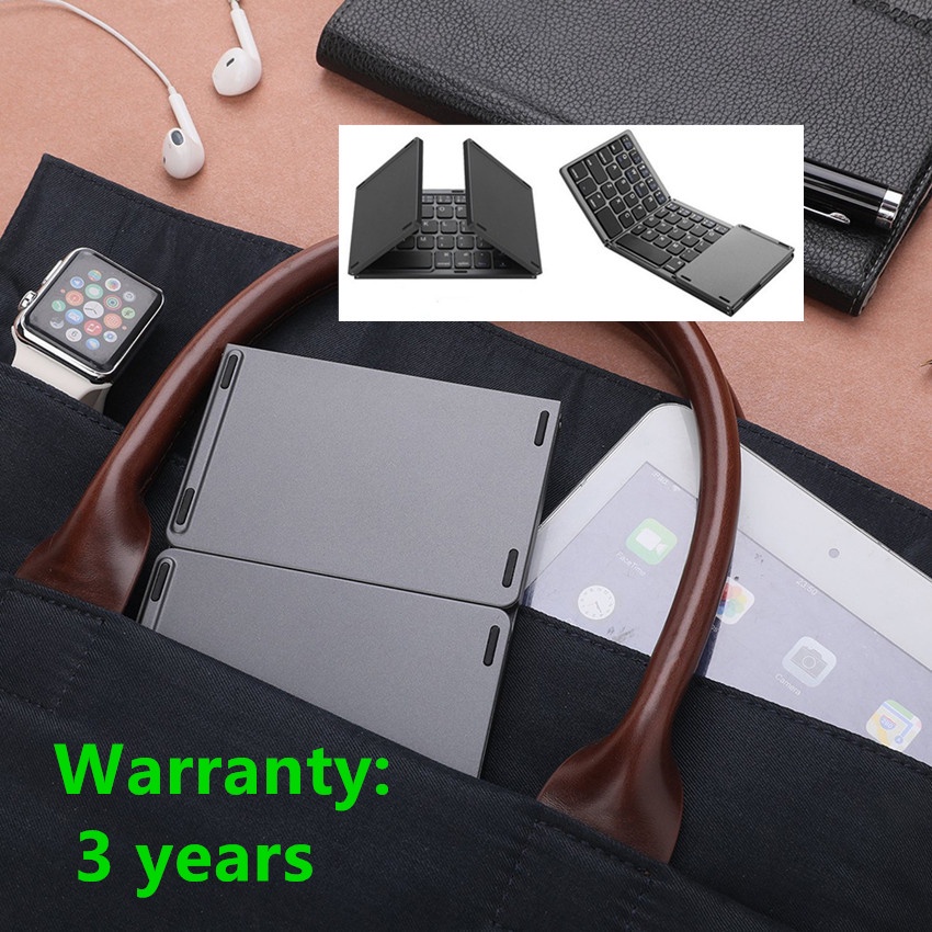 Mini folding keyboard, foldable wireless bluetooth keyboard with ...