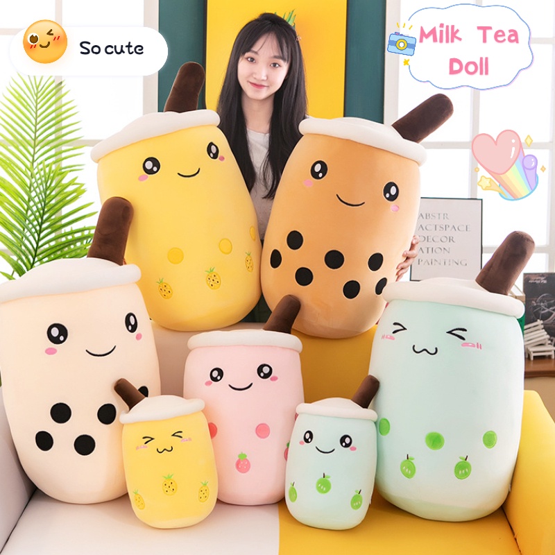 Milktea Pearl Stuff Toy 25cm Tea Fruit Shake Plush Doll Soft Pillow ...