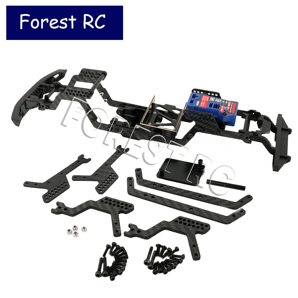 Forestrc TRX4-M Carbon Fiber Chassis unassembled Kit Frame Girder for 1 ...