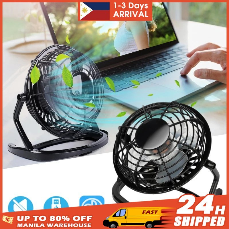 Strong Wind USB Silent Fan Desk Cooler for Laptop Summer Cooling Fans 4 ...