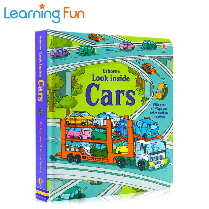 Usborne Look Inside Cars Educational English Picture Books for Kids ...