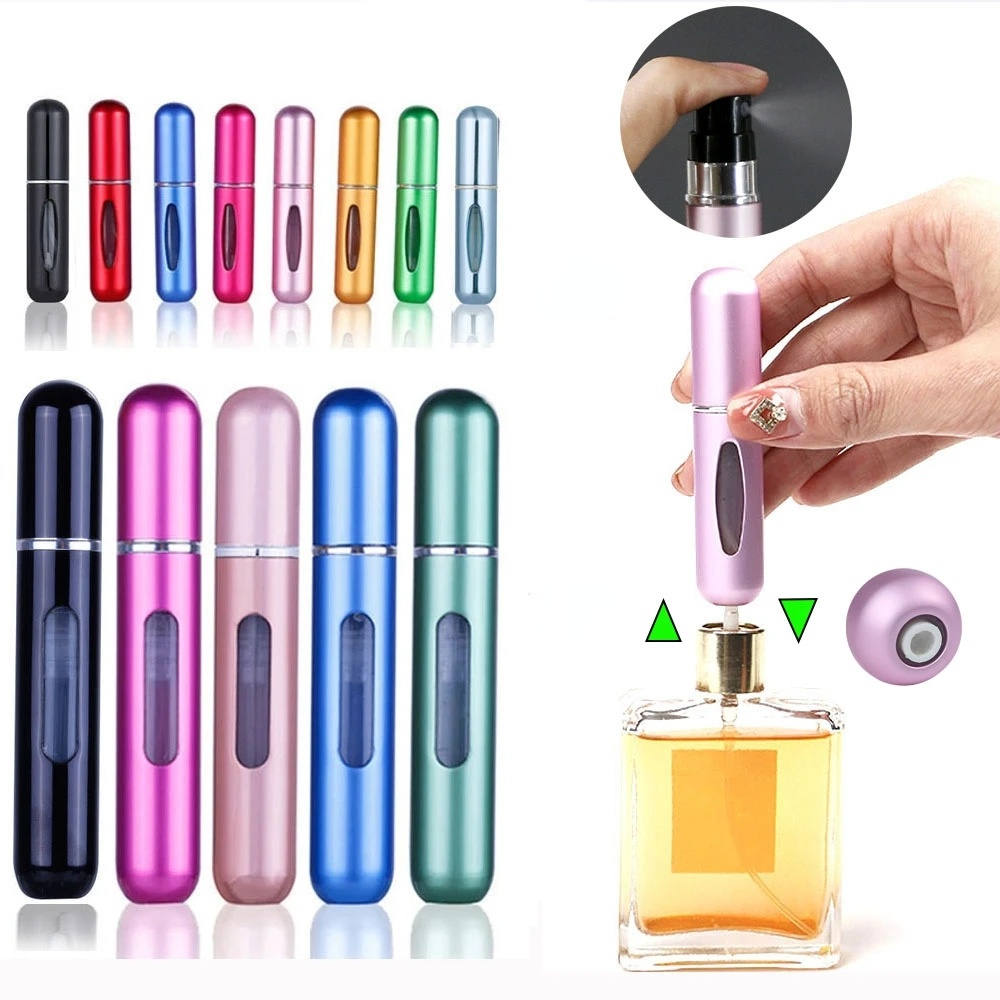 [ Featured ] 5ml Candy Color Press Type Atomizer Mini Perfume Spray ...