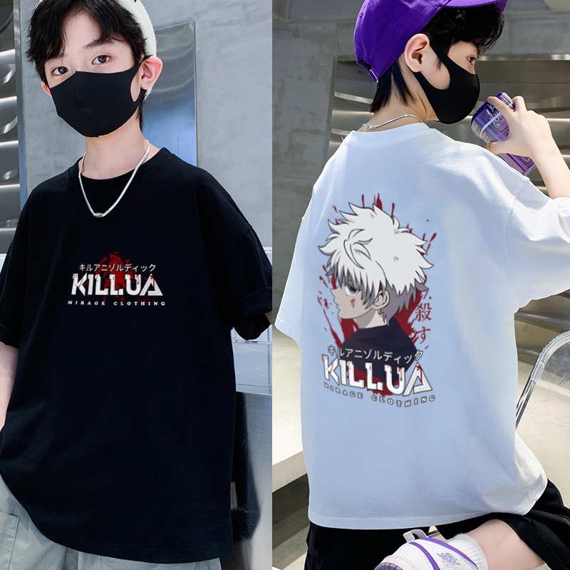 MASID Kids Boys Girls Universal T-Shirt Round Neck Printed Student ...