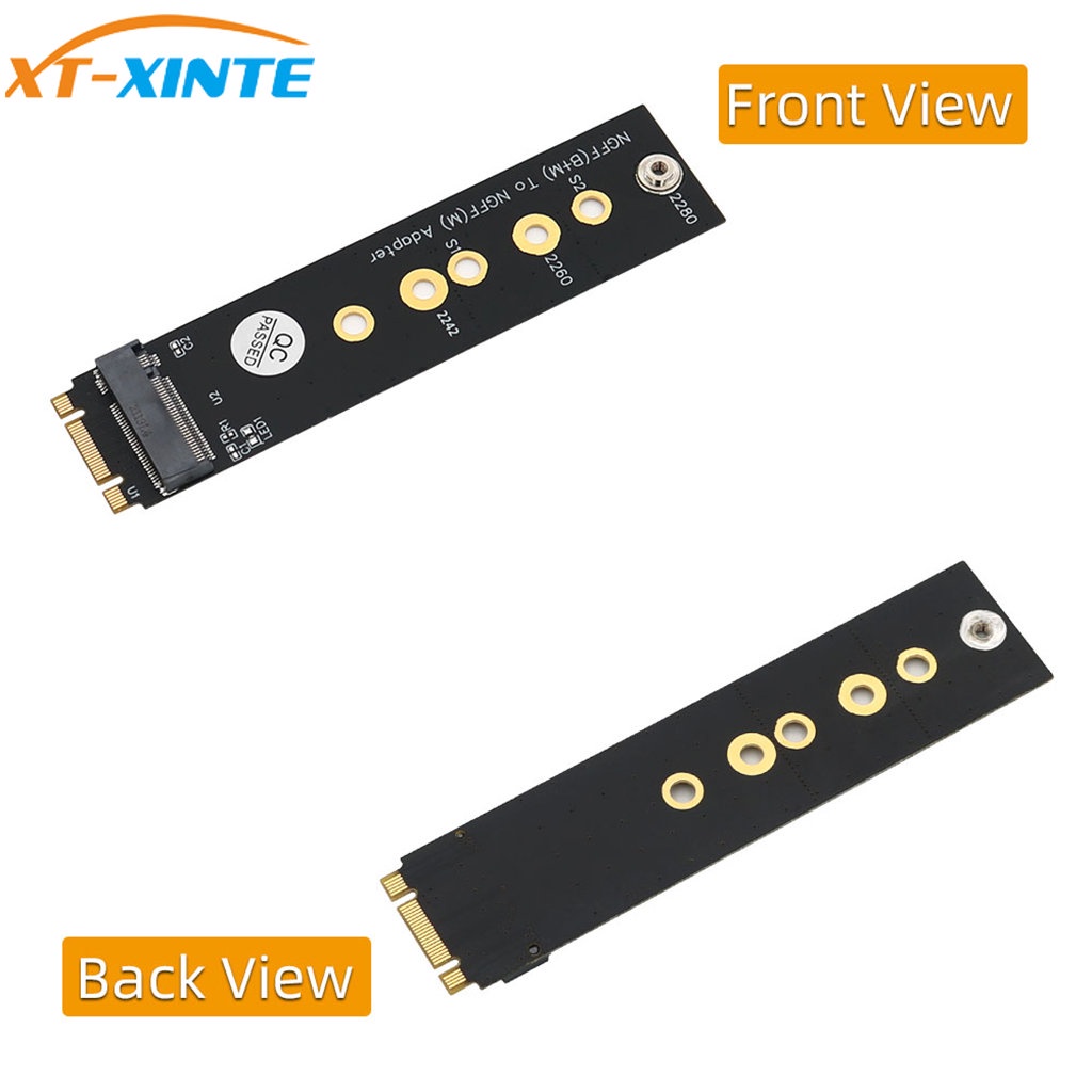 XT-XINTE New Version for M.2 NGFF Key B+M to Key M Adapter Support 2242 ...