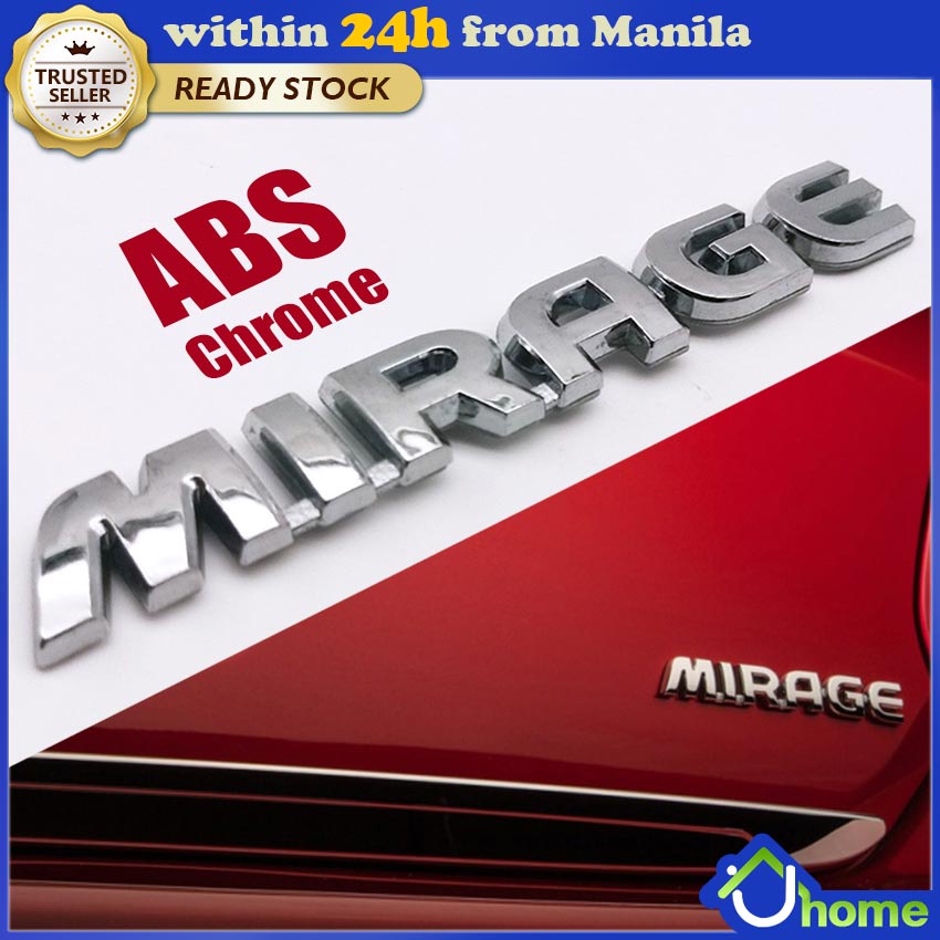 【SOYACAR】Mitsubishi Mirage Emblem Car Styling Trunk Sticker Side Badge ...