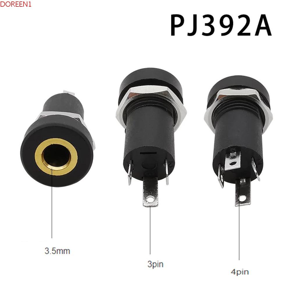 DOREEN1 3.5MM Audio Jack 3.5 mm 4 Pin 3 Pin Audio Connector Equipped ...