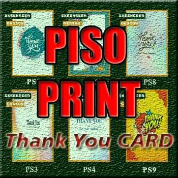 PISO PRINT THANK YOU CARD personalized | Shopee Philippines
