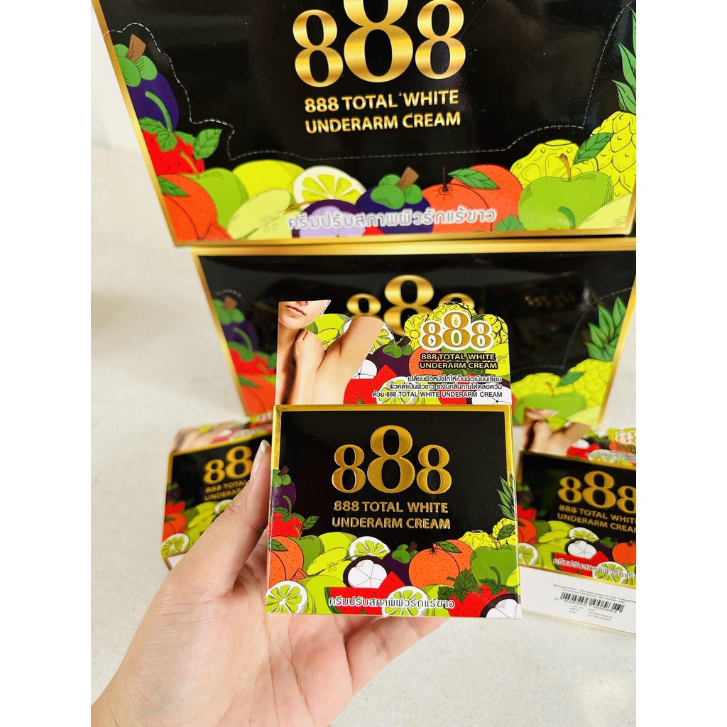 888 Total White Underarm Cream, Whitening Lotion and Soap from Thailand | Shopee Philippines