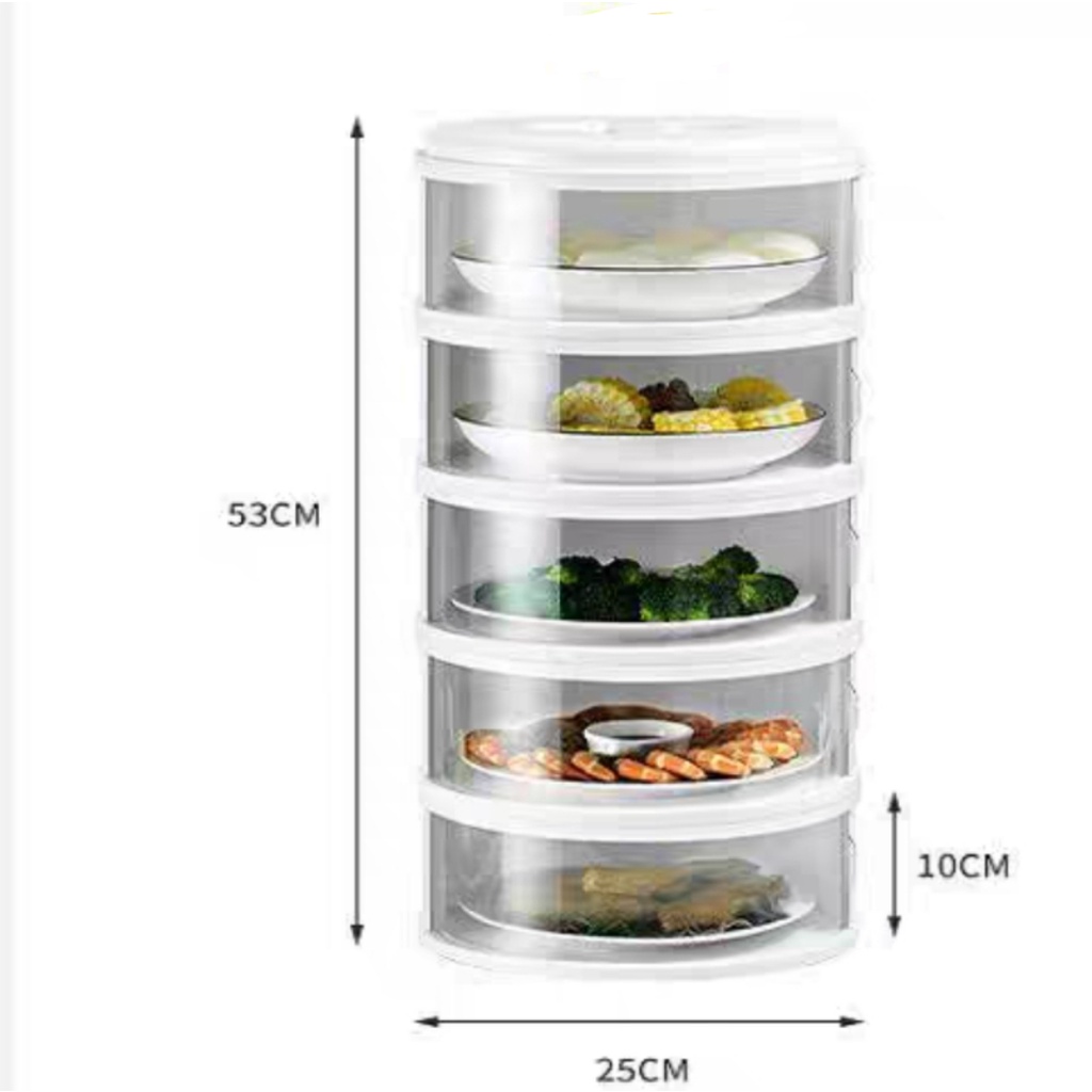 ★JY★HD 5 Layer & 3 Layer Household Multi layer Food Storage Box Anti ...
