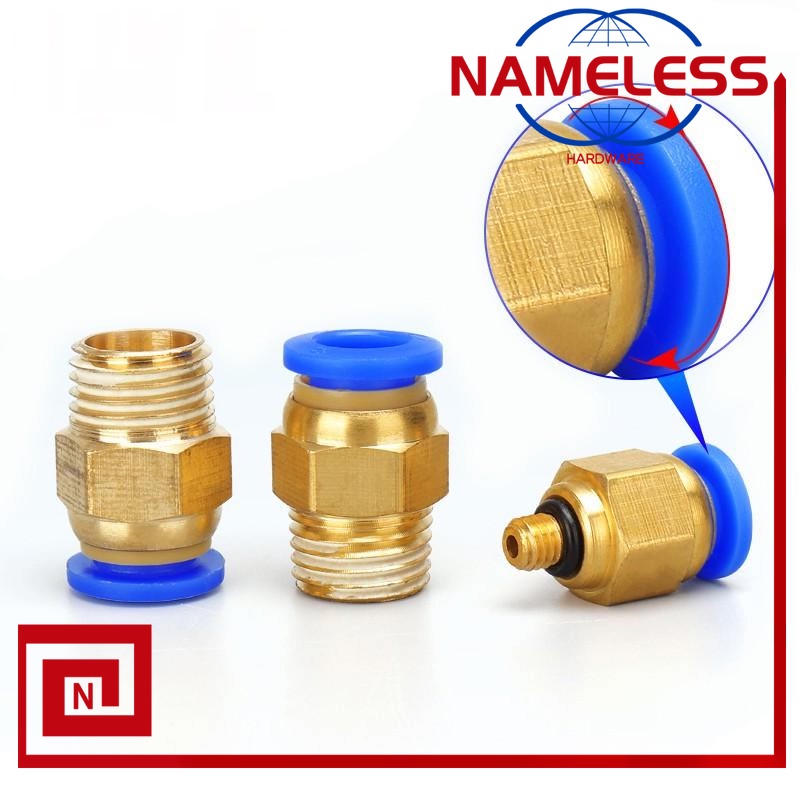 Pneumatic Fittings PC 6mm 8mm 10mm Fittings 1/8 1/4 3/8 1/2 Male Thread ...