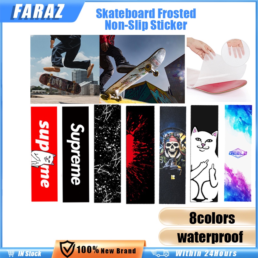 DIY Skateboard Sandpaper Scooter Deck Grip Tape Longboard Abrasive ...