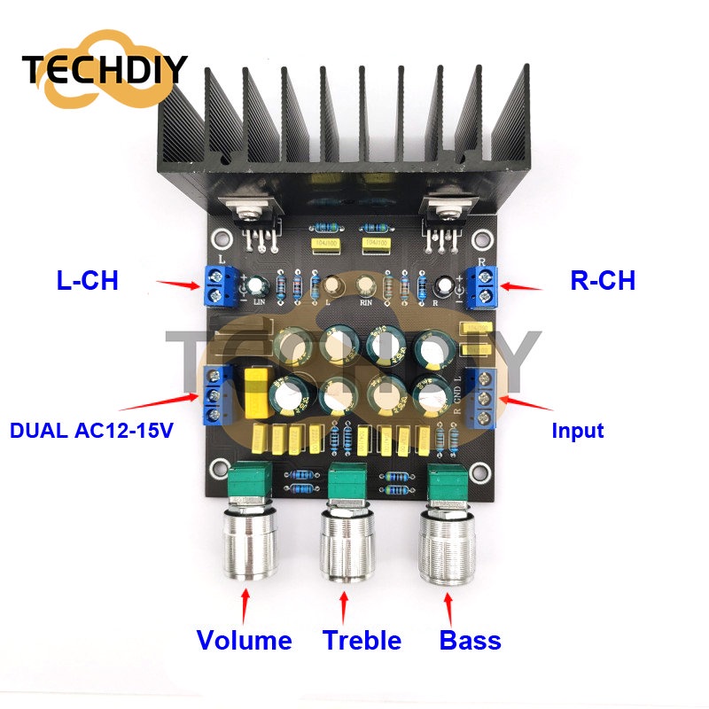 LM1875 2*20W Audio Power Amplifier Board Stereo 2.0 Class AB Home Theater Hifi 15-50W AMP ...