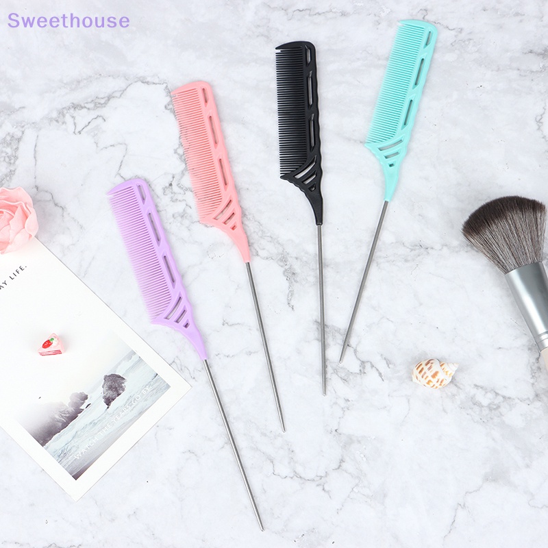Sweethouse Women Long Rat Tail Comb Bone Tip Sharp End Braid Divider ...