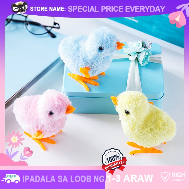 Cute Jumping Chicks Wind Up Toys No Battery Needed Plushing Hopping ...