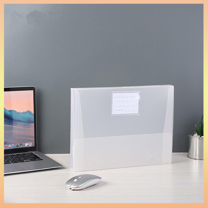 A4 File Box Transparent Plastic File Box Folder Documents Box Document ...