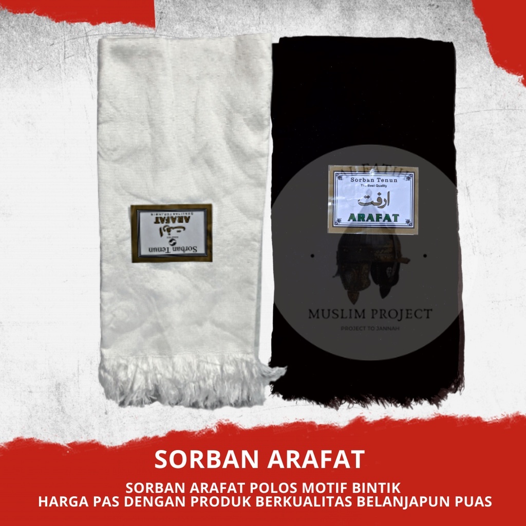 PUTIH Al Fatih Hajj Turban Plain White Color Turban Motif Brand By-olh ...