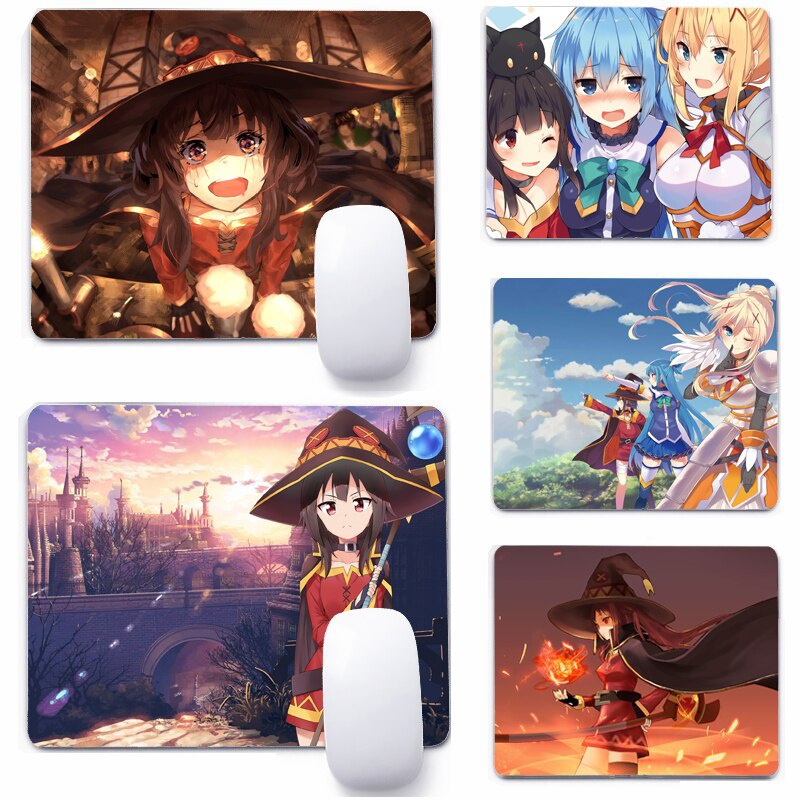 Konosuba Megumin Anime Mousepad For Gaming Laptop Computer Desk Mat ...