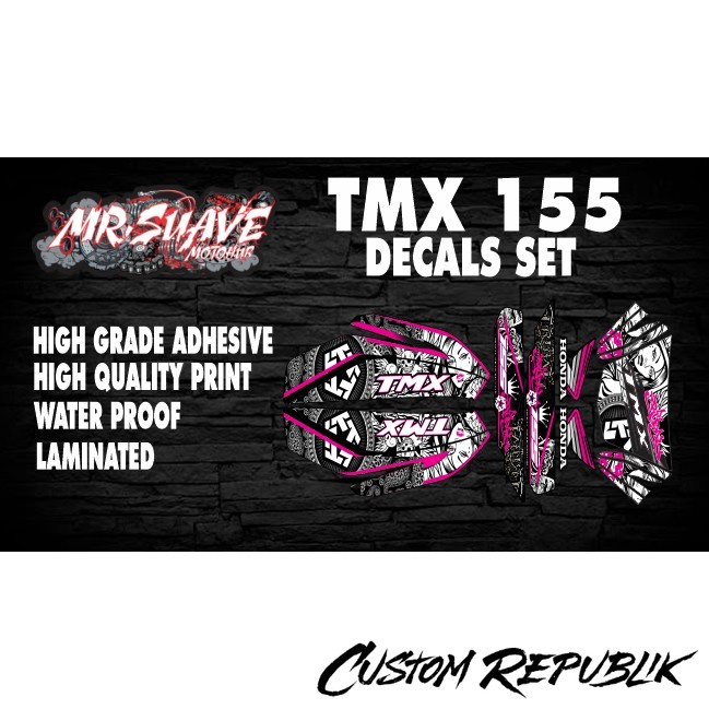 TMX 155 Decals Set (Magenta) | Shopee Philippines