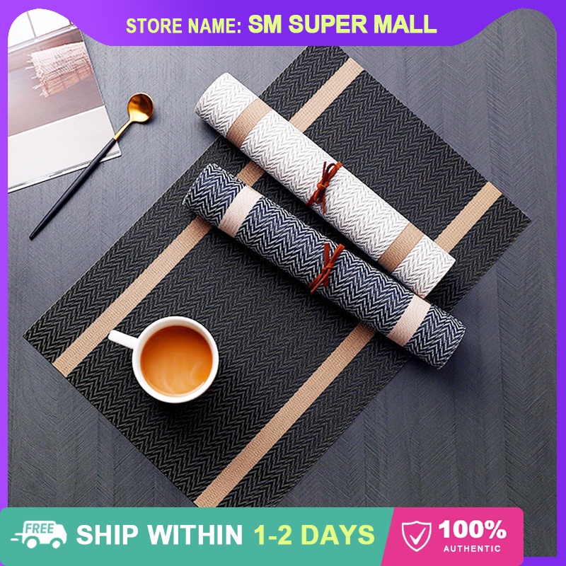 【Japanese Style】Table Placemats Waterproof Oil-proof Washable Heat ...