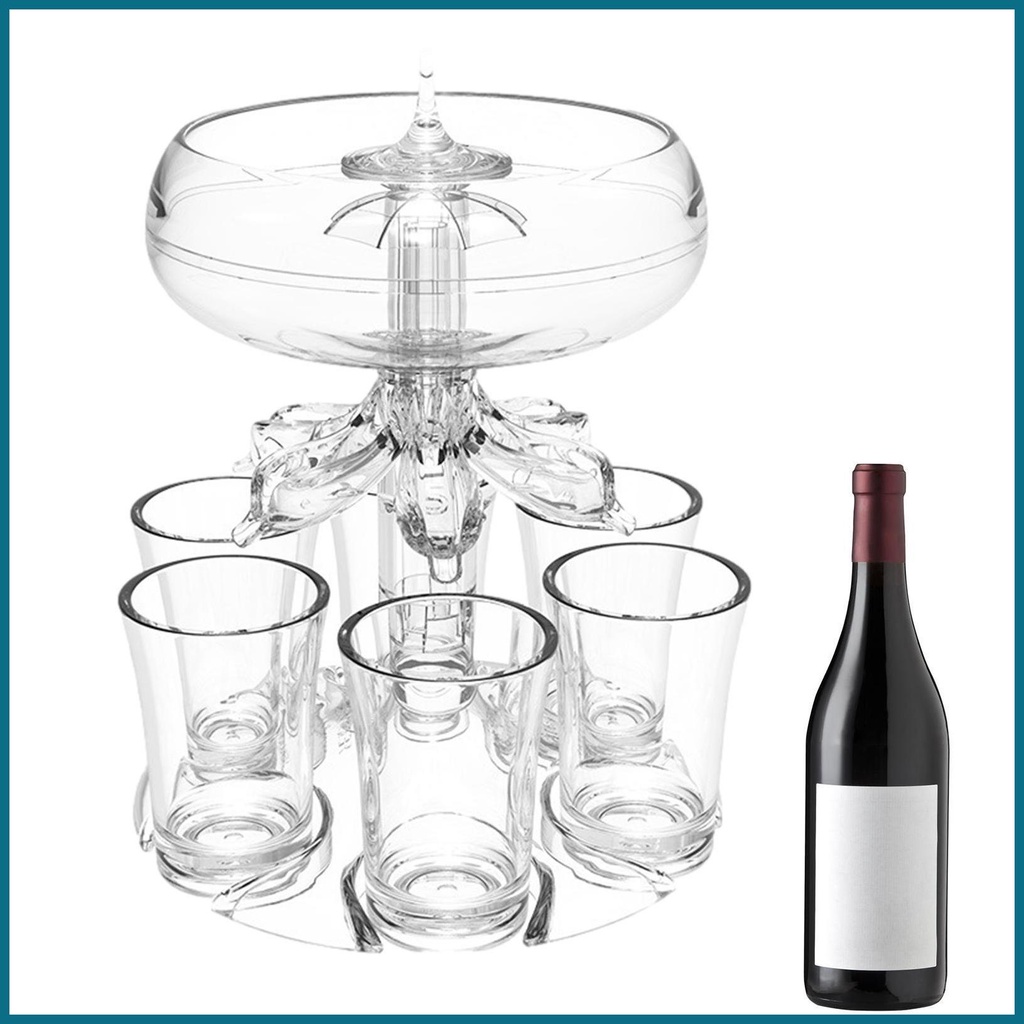 Shot Pourer Dispenser Shot Dispenser 6 Shots Design Cocktail Dispenser ...