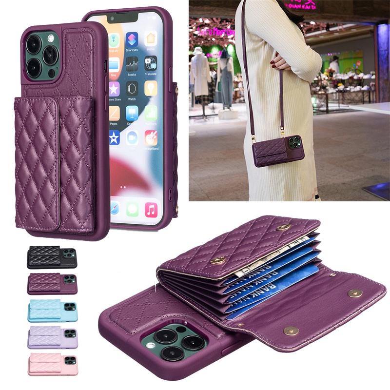 Multifunction Leather Case For IPhone 14 I13 I12 Pro Max I14Plus Casing ...