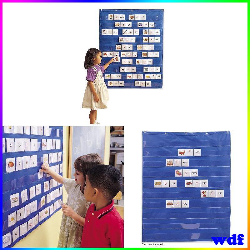 Standard Pocket Chart Clear 10 Pocket Chart Learning Teaching Organizer ...