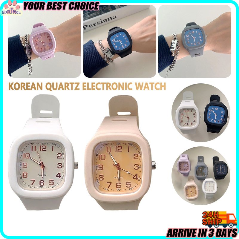 Silicone Strap Digital Watch Square Quartz Watches Ins Style Fashion ...