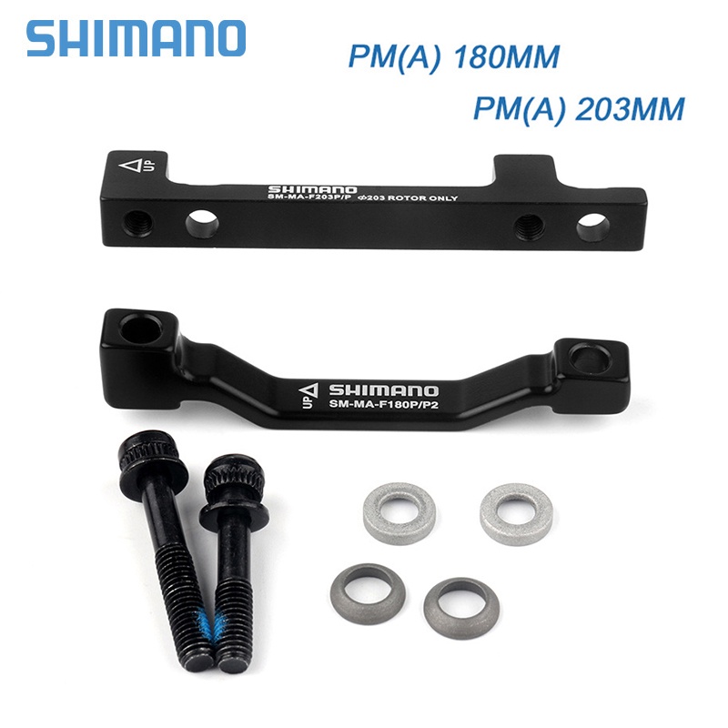 Shimano Disc Brake Adapter for 180mm and 203mm Rotors Fits 180mm Rotor ...