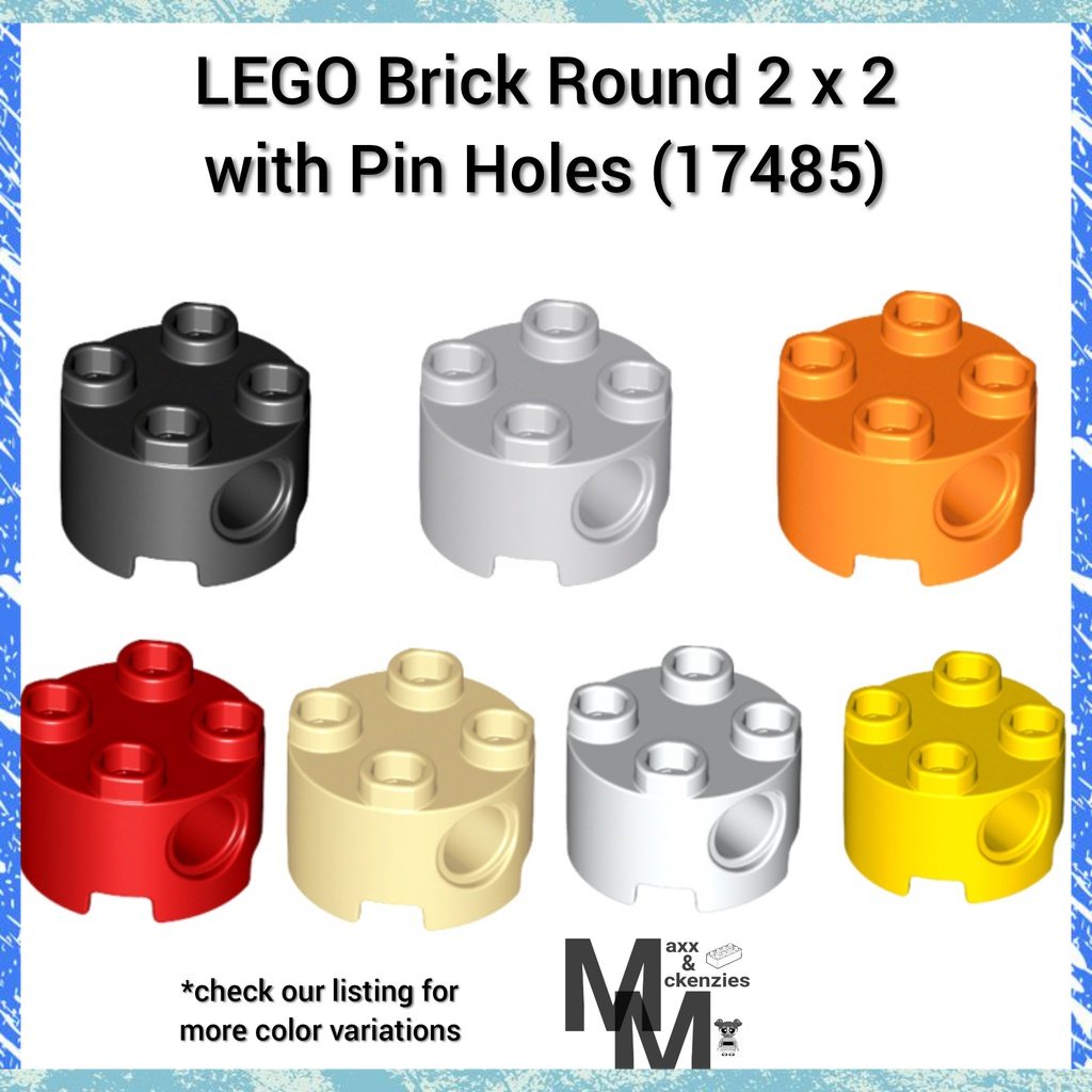 Brick, Round 2x2 with Pin Holes (17485) LEGO Part | Shopee Philippines