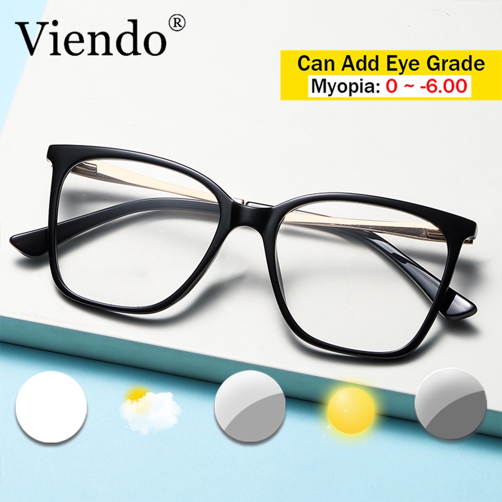 Anti Radiation Photochromic Eye Graded Glasses For Women Men Anti Blue ...