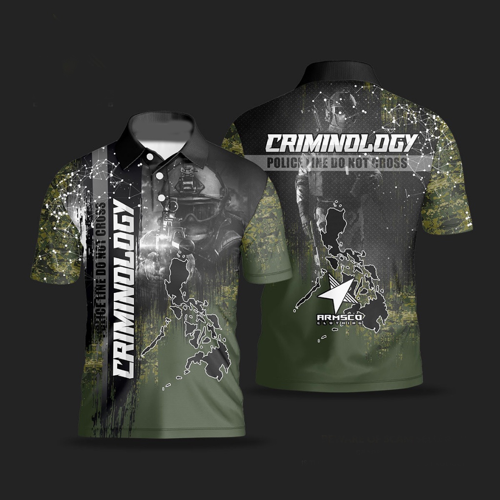 Criminology ArmsCo V1 Tactical Polo Shirt Full Sublimation Ready Stock ...