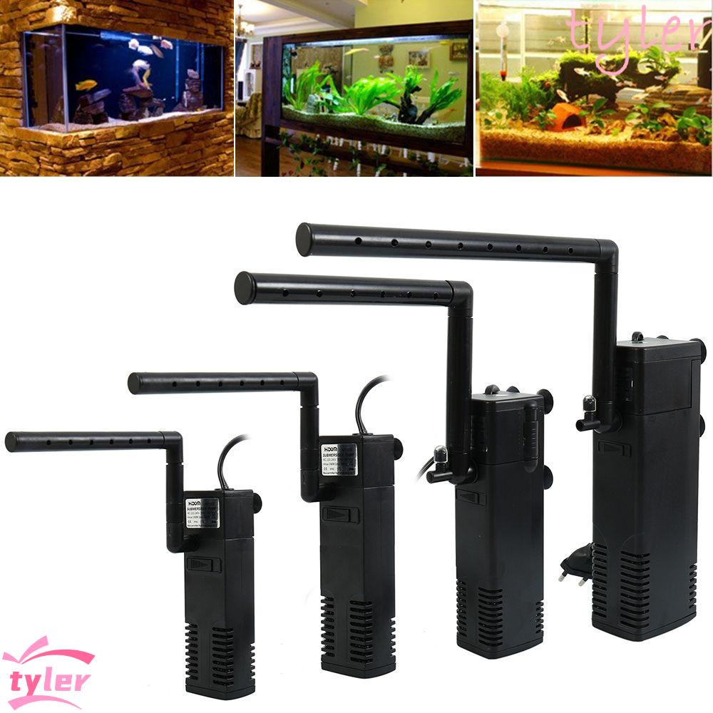TYLER1 Cycle Fish Tank Filter Mini Air Pump Aquarium Filter 3-in-1 ...