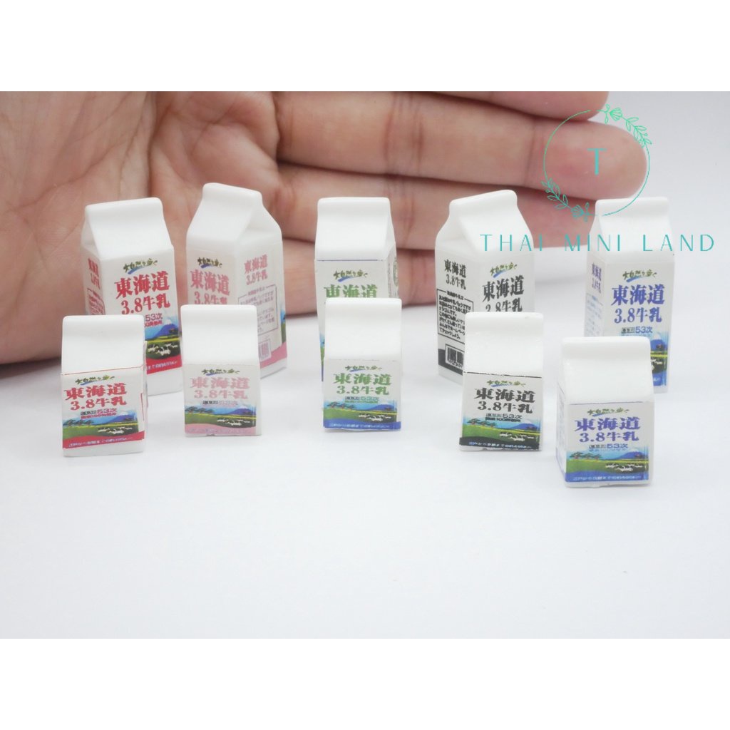 Miniature Milk Box Plastic Work Items Decorations | Shopee Philippines