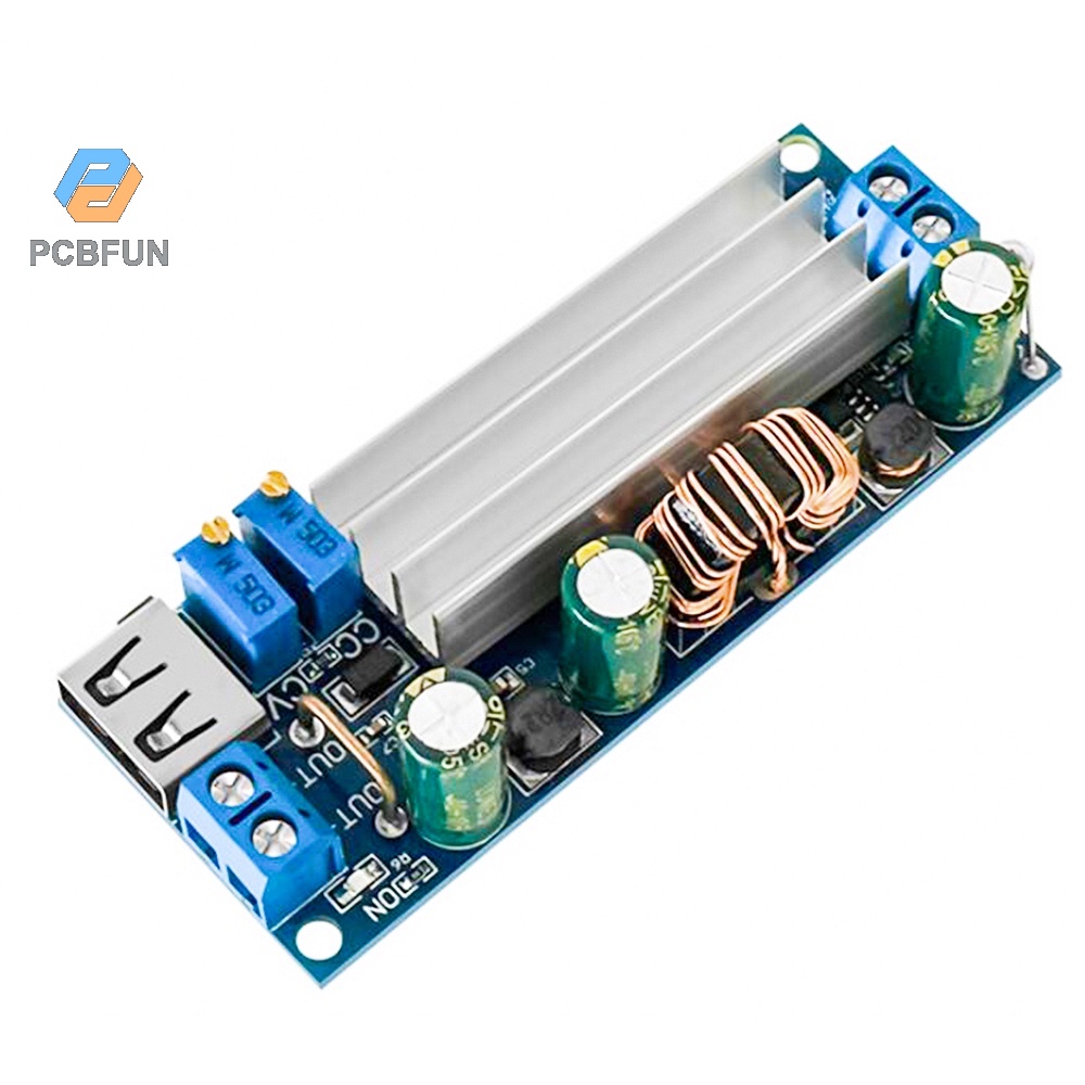 Pcbfun Dc 2-24v To 3-30v 4a 80w Boost Converter Adjustable Regulated ...