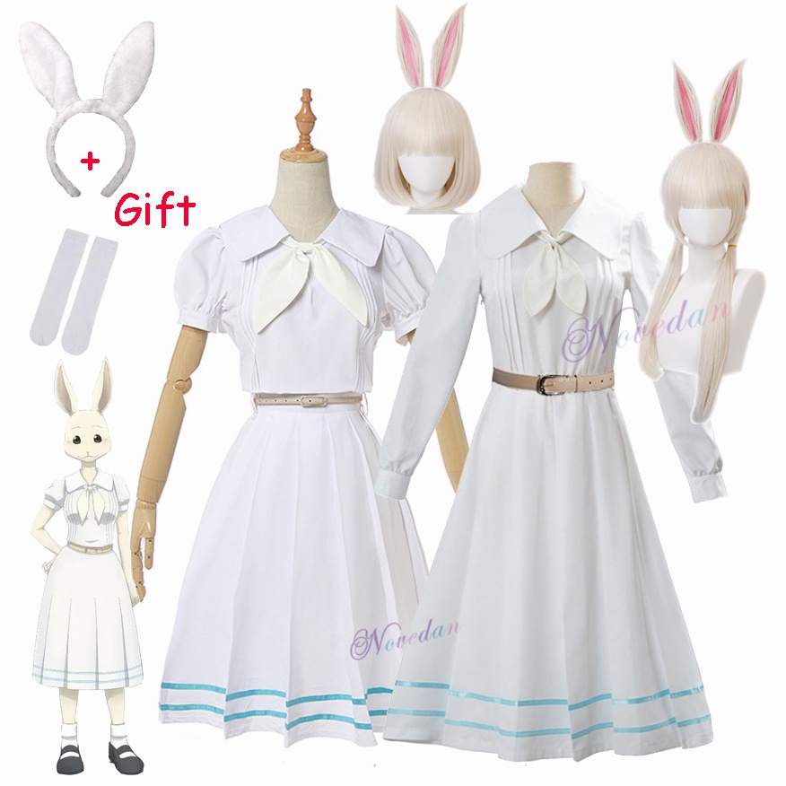 Anime Beastars Haru Cosplay Costume Uniform White Rabbit Animal Cute ...