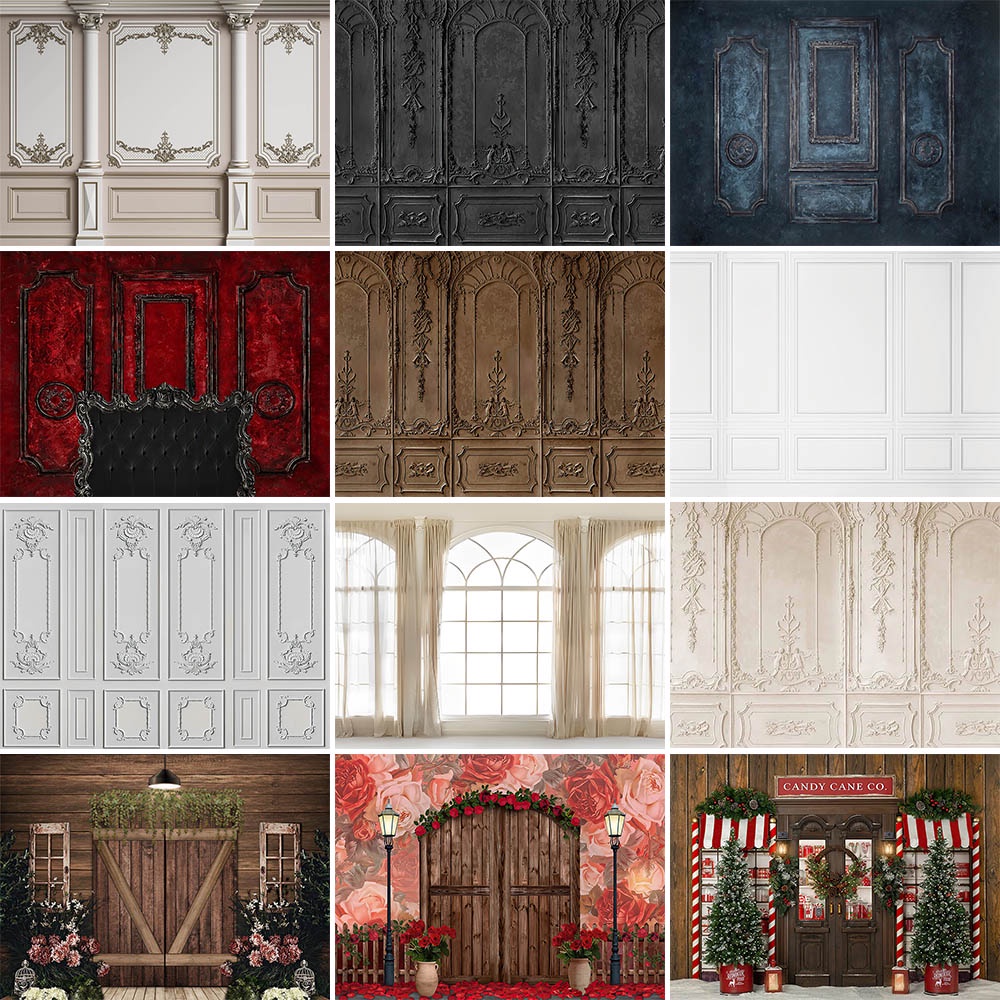 Retro Indoor Photography Backdrops Vintage Interior Wall Wedding Party ...