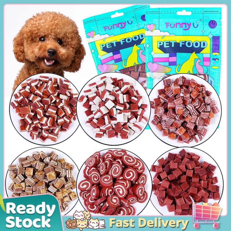 PETS STORY Dog Treat Chicken Cheese Cube Beef Cube Beef Stick 100g Pet ...