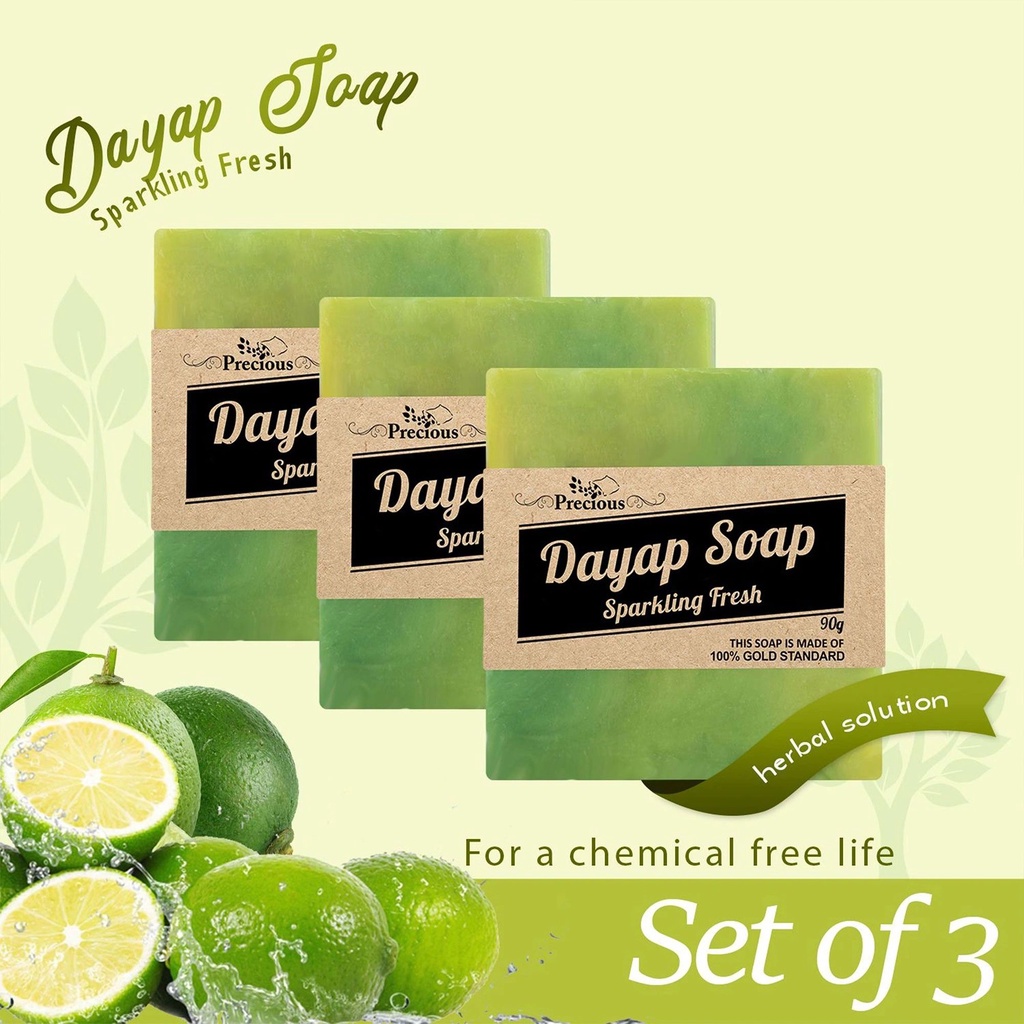 KMA Lime/Dayap Soap Body Soap - Set of 3 (3x90gram) | Shopee Philippines