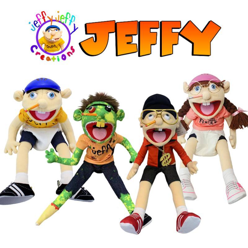 Funny Rock Zombie Jeffy Puppet Parent Child Interaction Plush Doll ...